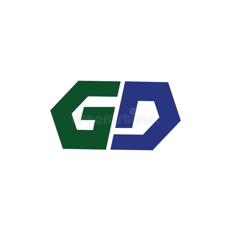 Initial Letter Gd Logo or Dg Logo Vector Design Template Stock Vector ...
