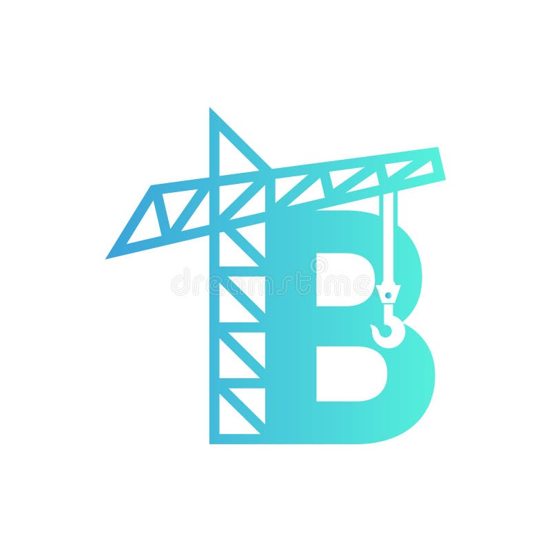 Letter B Building Construction Logo Design Vector Stock Vector ...
