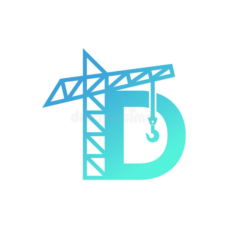 Letter D Building Construction Logo Design Vector Stock Vector ...