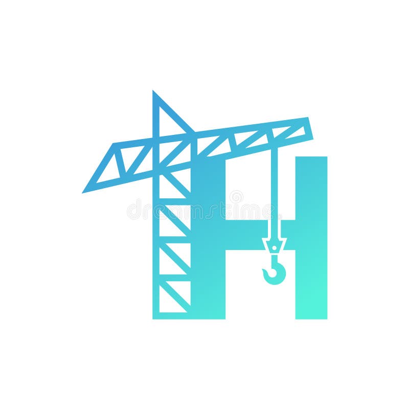 Letter H Building Construction Logo Design Vector Stock Vector ...