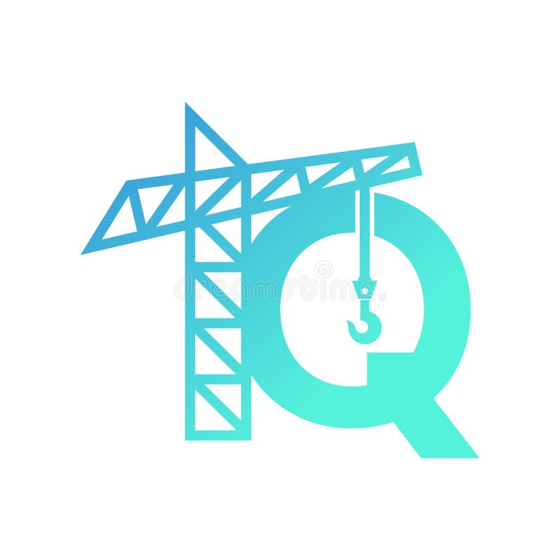 Letter Q Building Construction Logo Design Vector Stock Vector ...