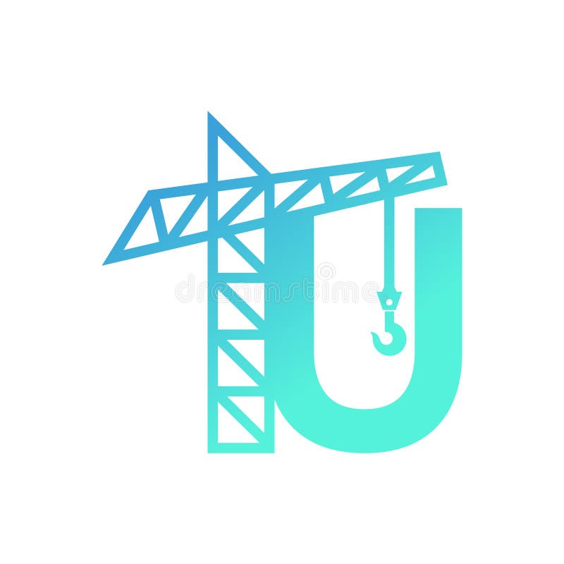 Letter U Building Construction Logo Design Vector Stock Vector ...
