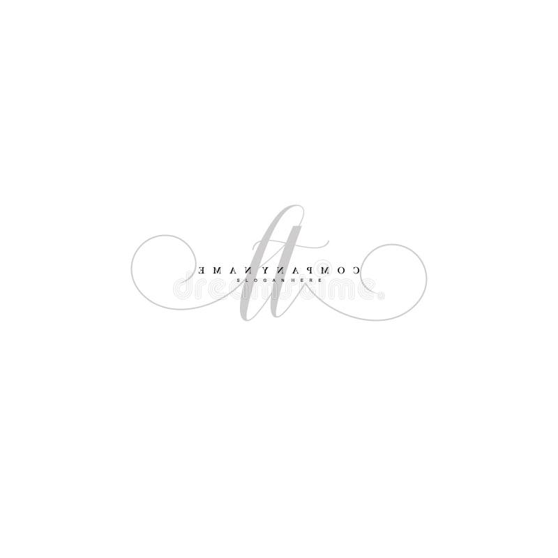 LT Initial Handwriting Logo Vector Illustration Stock Vector ...