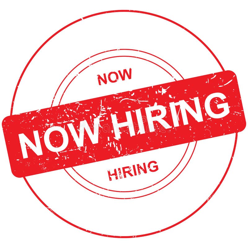 Now hiring stamp stock vector. Illustration of vector - 120854074