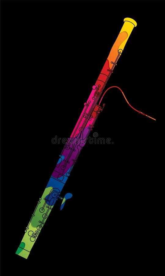Bassoon Instrument Cartoon Music Graphic Vector Stock Vector ...