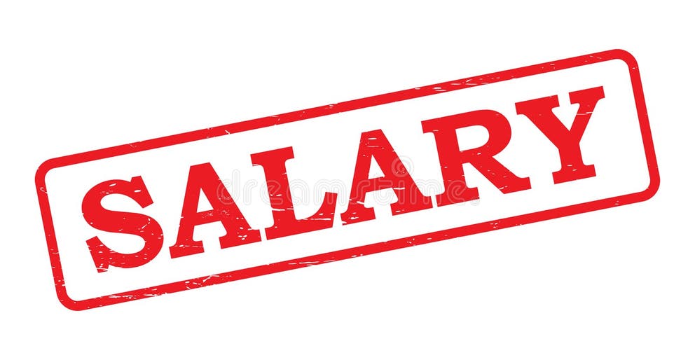 Salary stamp stock illustration. Illustration of background - 183417617