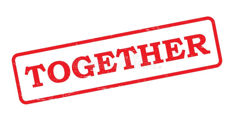 Together stamp stock illustration. Illustration of oneness - 183417631