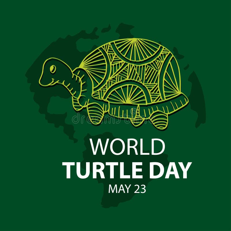 World Turtle Day, 23 May. Poster Concept Stock Vector - Illustration of ...