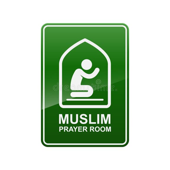 Sign Muslim Prayer Room Stock Illustrations – 132 Sign Muslim Prayer ...