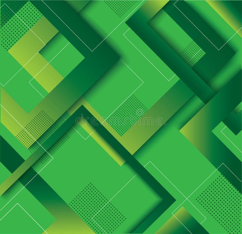 Modern Green Square Gradient Trendy Background Vector Illustration ...