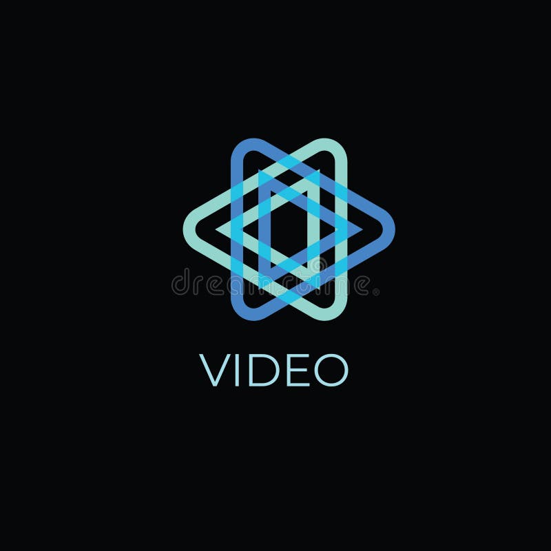 Video Editing Vector Logo. Audio Video Emblem Stock Vector ...