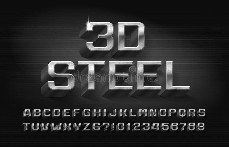 Steel Font Stock Illustrations – 11,518 Steel Font Stock Illustrations ...