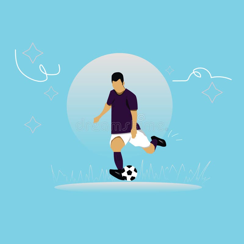 Feet Kicking Soccer Ball Stock Illustrations – 71 Feet Kicking Soccer ...