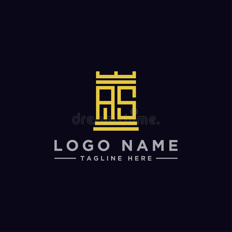 Design Initial Letters of the AS Logo Icon. -Vector Stock Vector ...