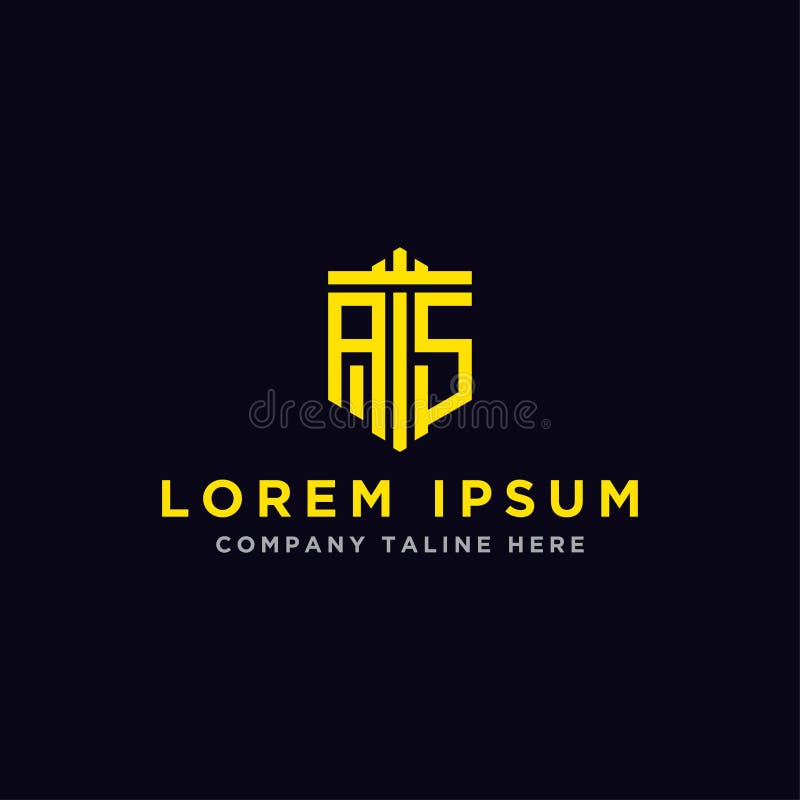 Design Initial Letters of the AS Logo Icon. -Vector Stock Vector ...