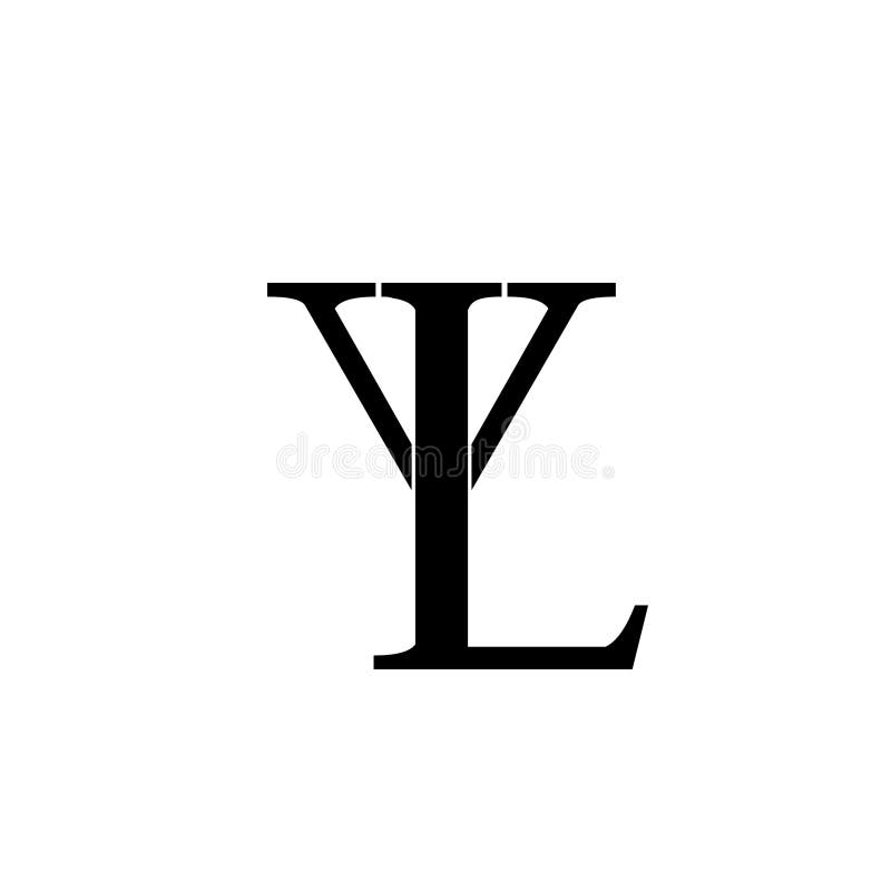 YL Vector Logo. Y,L Letters of the Alphabet Emblem Stock Vector ...