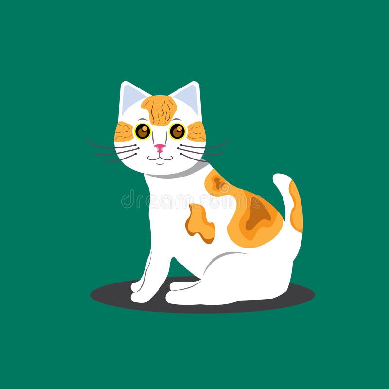 Cat Vector Design Funny Cat Stock Vector - Illustration of funny, flat ...