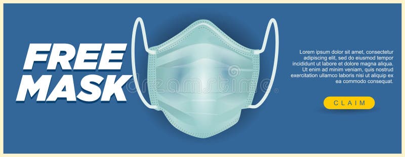 Free Mask Modern Web Banner Vector Illustration Stock Vector ...