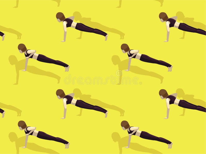 Renegade Row Body Workout Manga Cartoon Vector Seamless Background ...