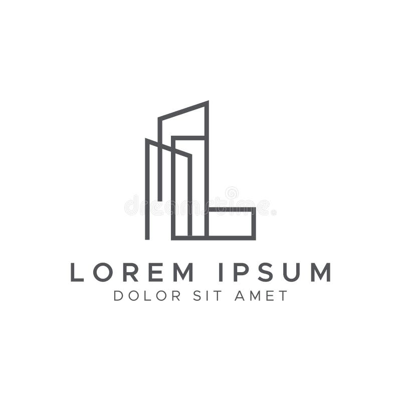 Letter L Building Logo Stock Illustrations – 601 Letter L Building Logo ...
