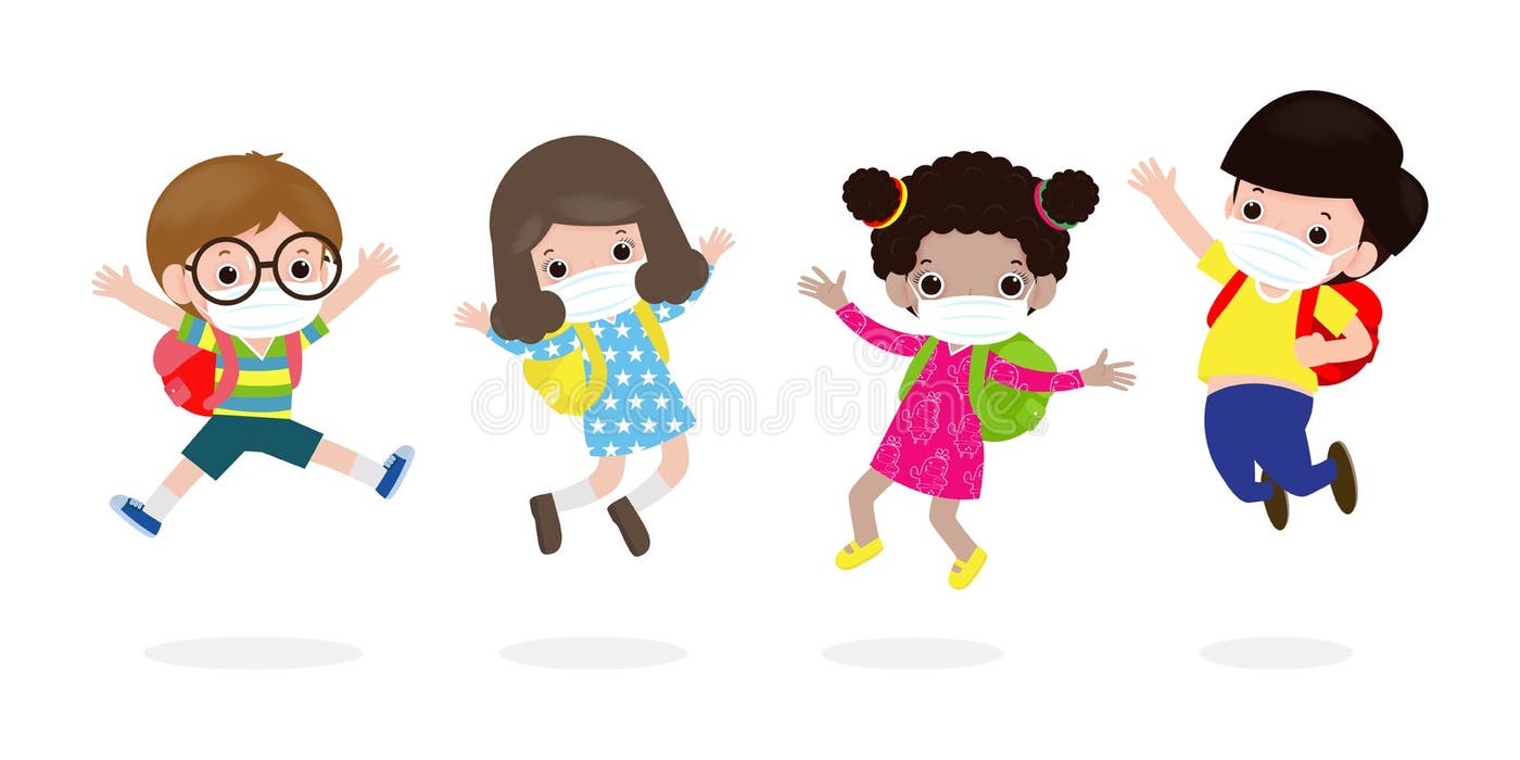 Kids Face Mask Stock Illustrations – 7,770 Kids Face Mask Stock ...