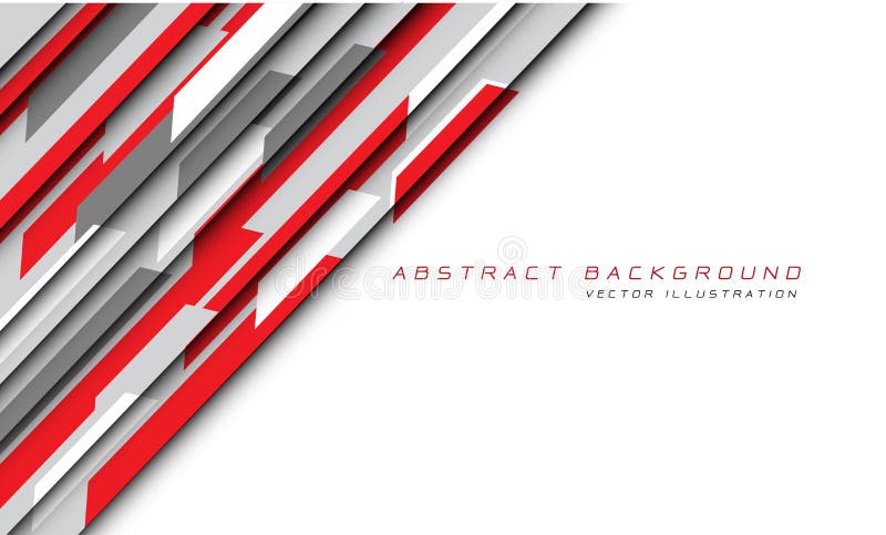 Abstract Red Grey Hi-tech Futuristic Technology On White Background ...