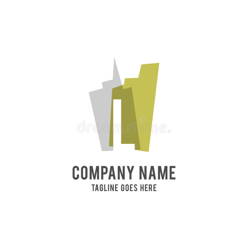 L Letter Building Logo Vector Design Template. Stock Vector ...