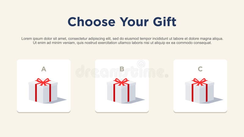 Choose Your Gift, Mystery Box Loyalty Customer Program Concept Vector ...