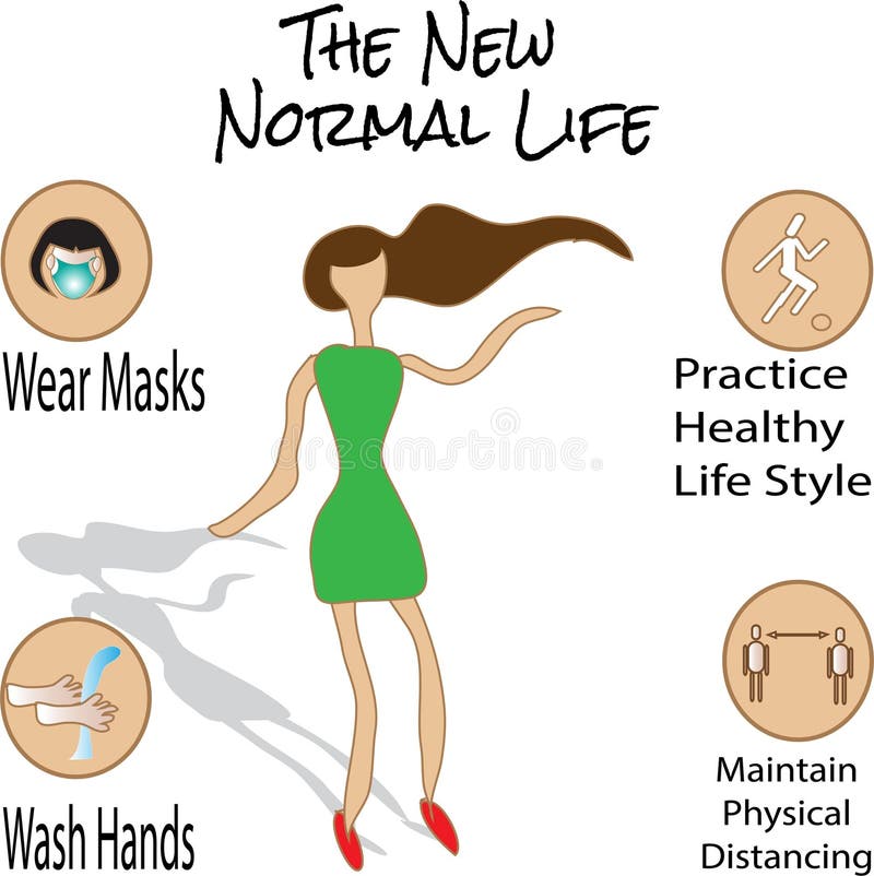 New normal sign and stamp stock vector. Illustration of emergency ...