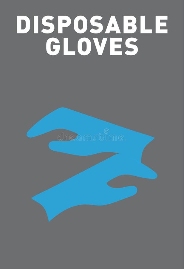Disposable Gloves Vector Dark Background Stock Vector - Illustration of ...