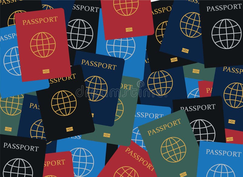 Vector of Assorted Passports from Around the World Stock Vector ...