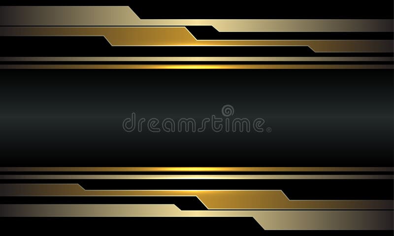 Abstract Gold Circuit Cyber on Dark Grey Metallic Design Modern Luxury ...