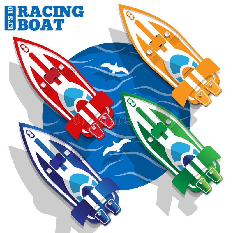 Racing Motorboat Stock Illustrations – 216 Racing Motorboat Stock ...