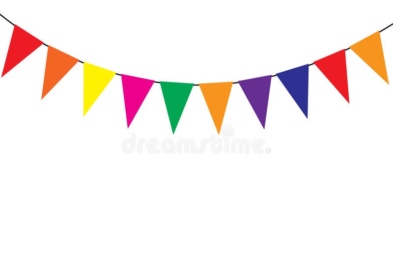 Celebration Bunting Party Flag with Number Eight - 8. Stock ...