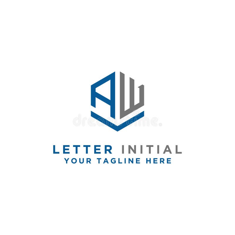Initial Letters of the AW Logo Icon. -Vector Stock Vector ...
