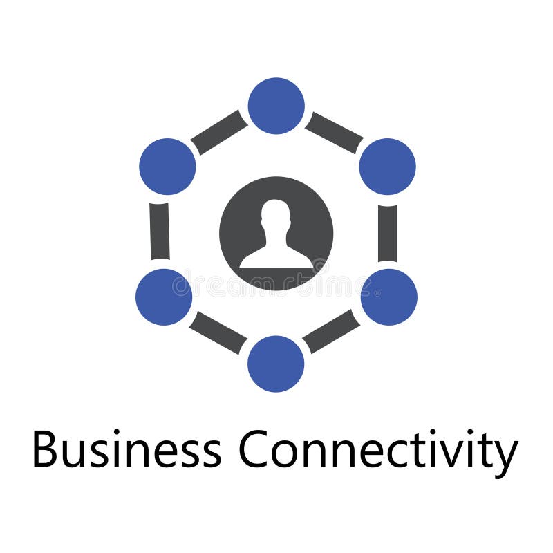 Business Connectivity Icon. Vector Illustration Stock Illustration ...