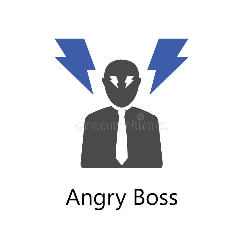 Angry Icon. Vector Illustration. Flat Icon. Business Icon Stock Vector ...