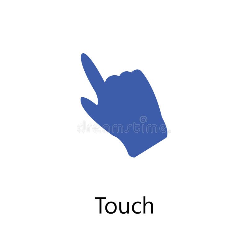 Touch Icon. Vector Illustration. Flat Icon Stock Vector - Illustration ...