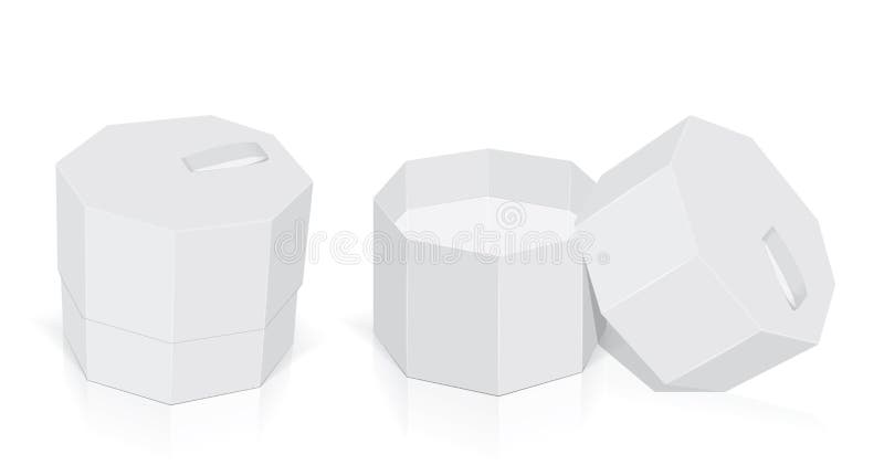 Octagonal Box for Your Design and Logo Stock Vector - Illustration of ...