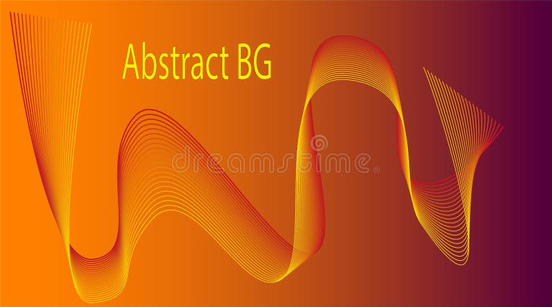 Abstract Line Strong Orange Color Background Image Vector Design Stock ...