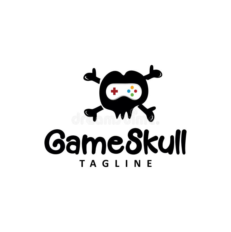 Game Skull Logo Icon Design Vector Stock Illustration Template. Danger ...