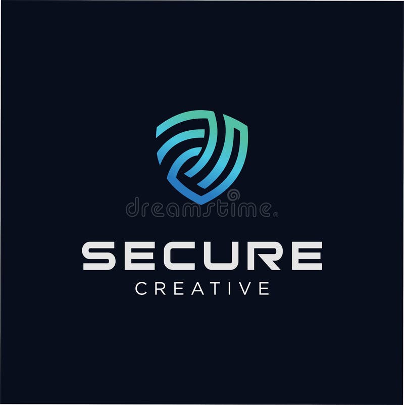 Secure Tech Logo Template. Shield Guard Tech Logo Icon Design Vector ...