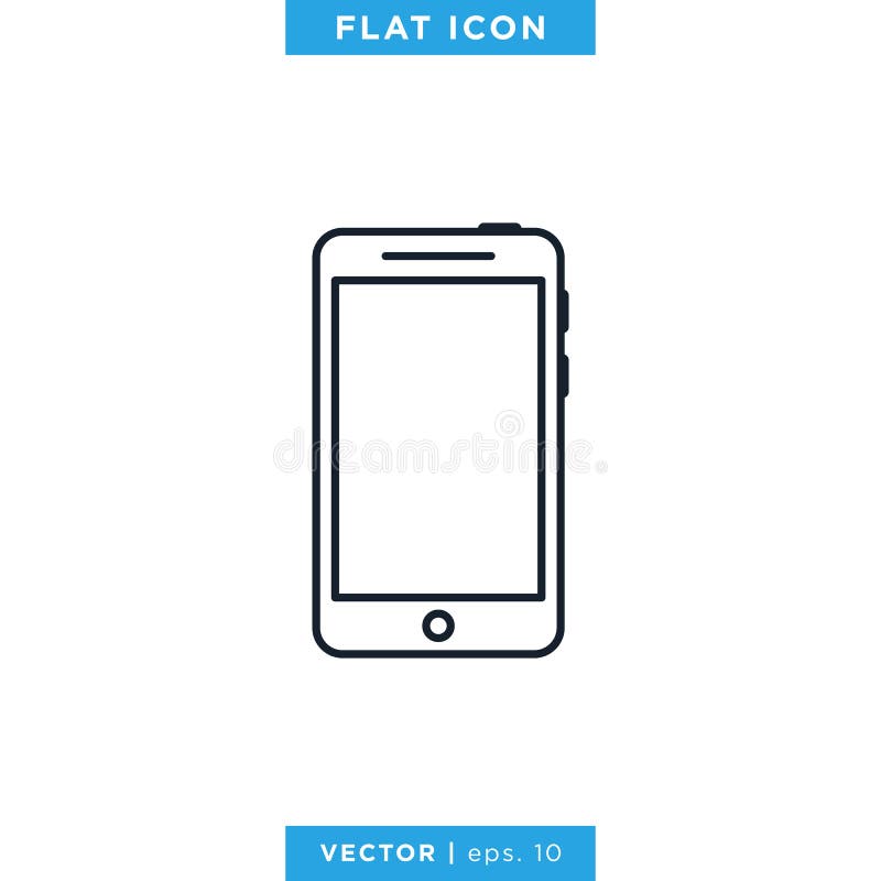 Phone Icon Vector Design Template. Stock Vector - Illustration of ...