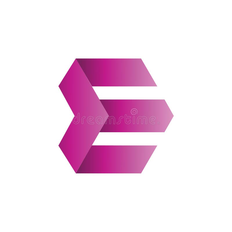 Letter E Geometric Logo Stock Illustrations – 6,639 Letter E Geometric ...