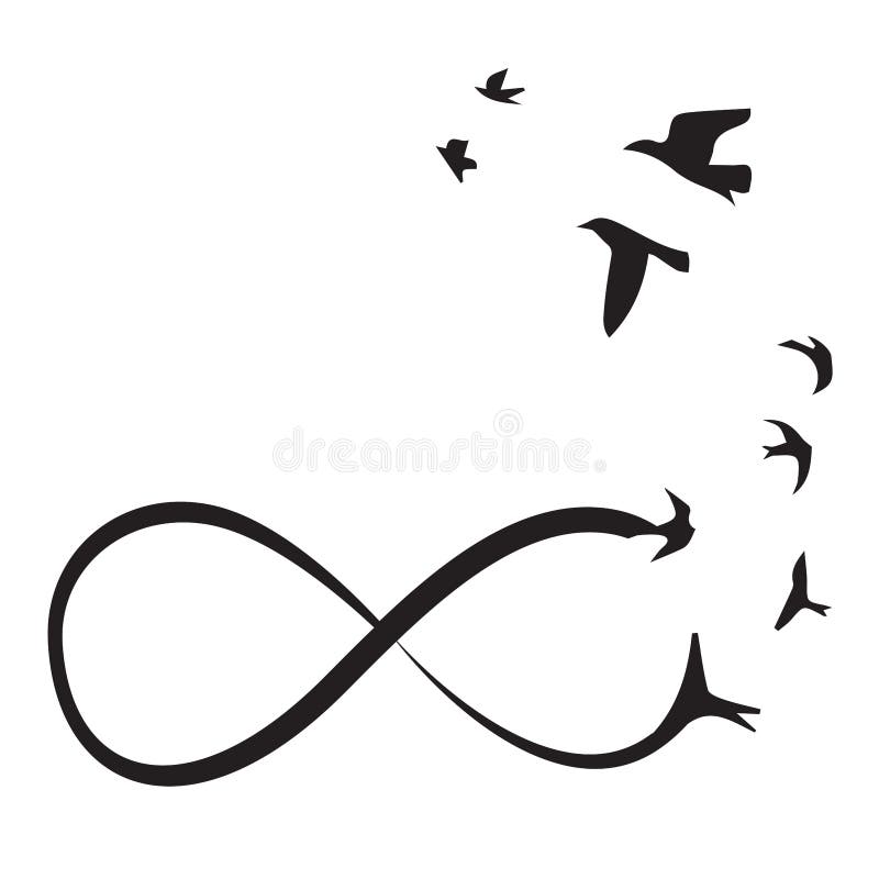 Print Infinity Love and Paw Tattoo Logo. Stock Vector - Illustration of ...