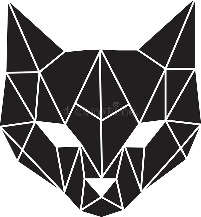 Geometric Cat Head Stock Illustrations – 1,252 Geometric Cat Head Stock ...