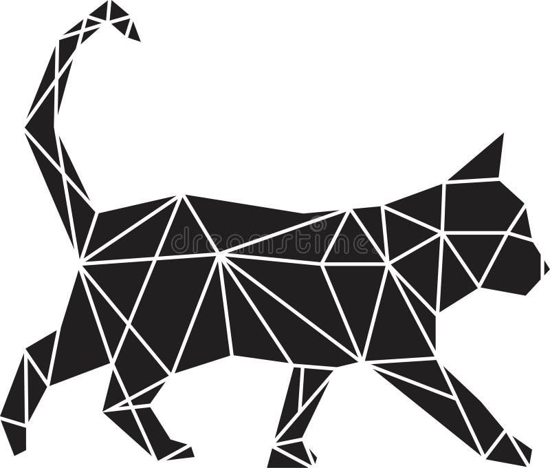 Geometric Cat Stock Illustrations – 8,248 Geometric Cat Stock ...