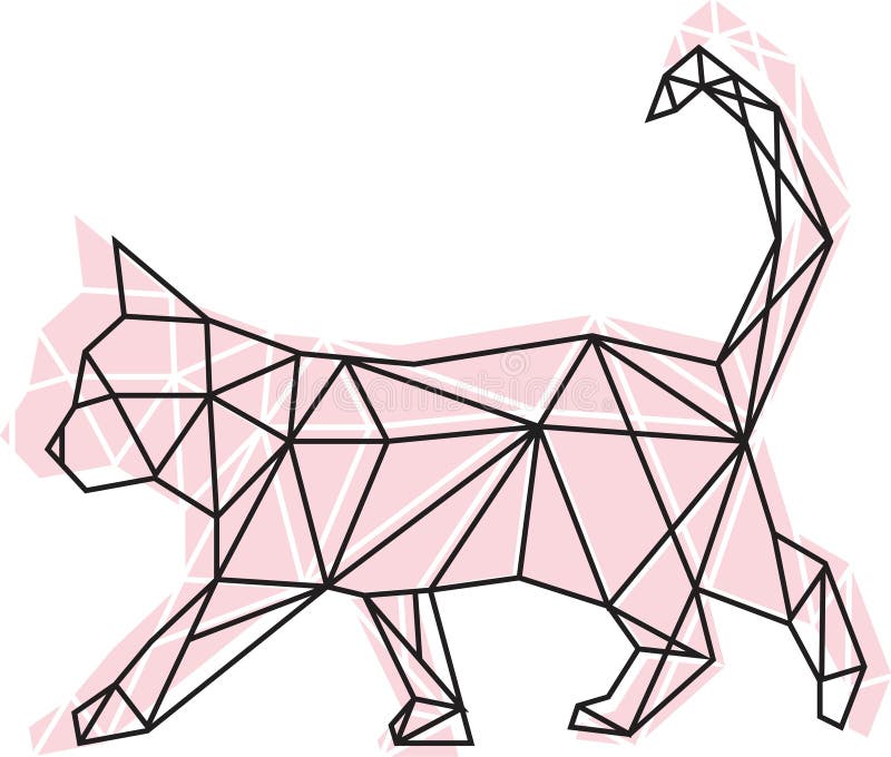 Geometric Cat Stock Illustrations – 27,225 Geometric Cat Stock ...