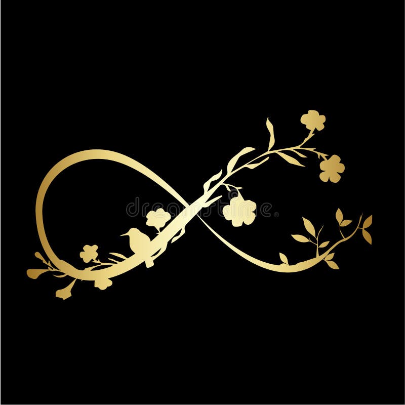 Print Elegant Nature Infinity Sign Vector Illustration Stock Vector ...
