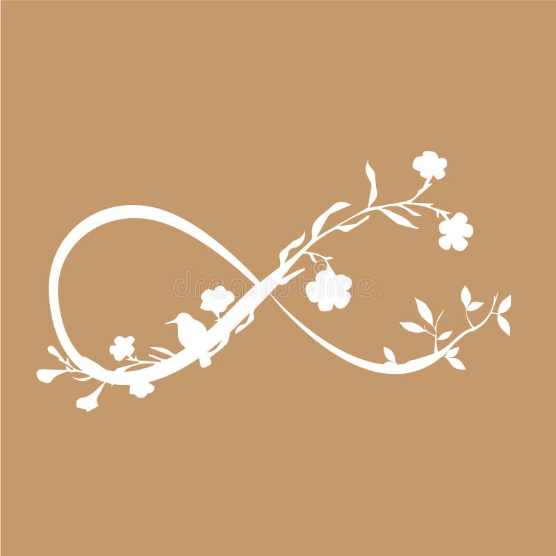 Print Elegant Nature Infinity Sign Vector Illustration Stock Vector ...